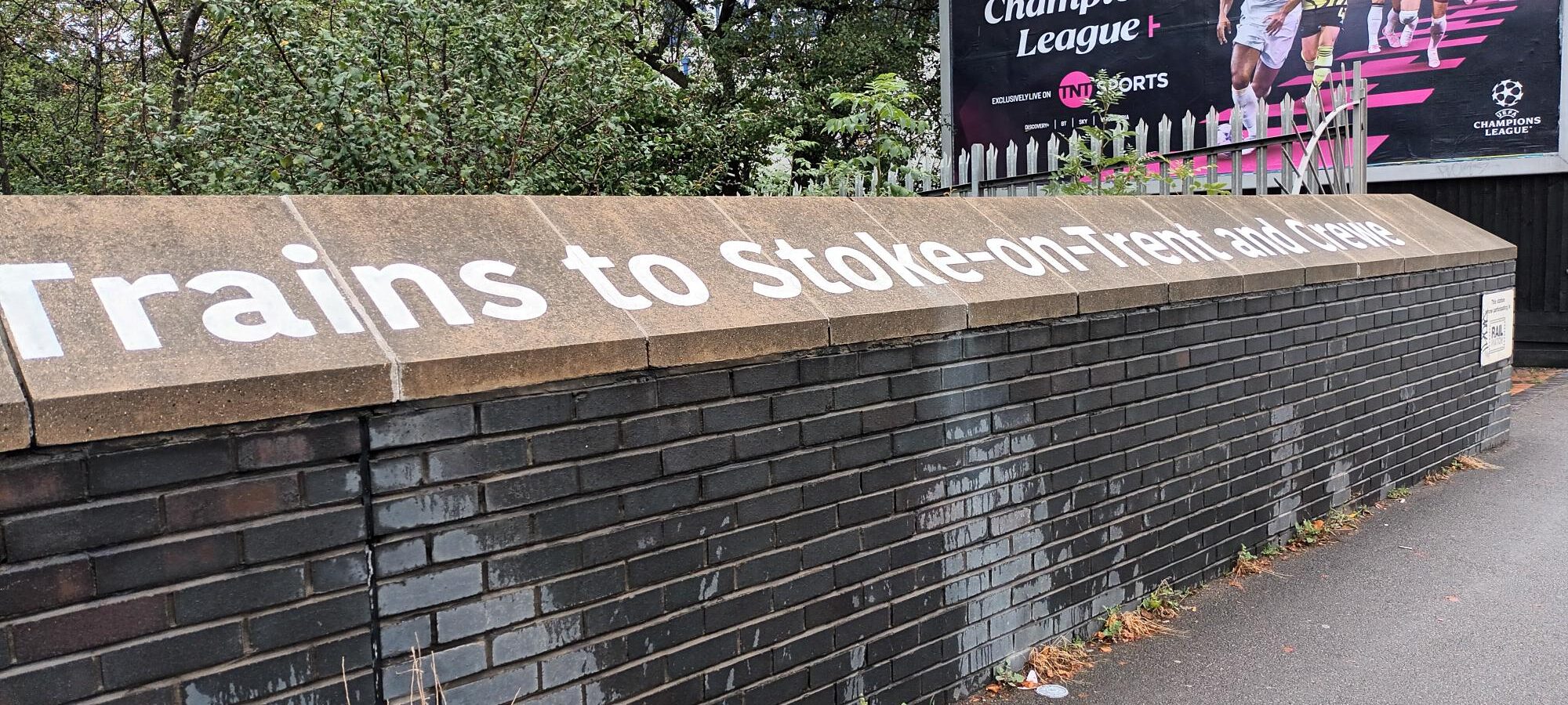 New platform signate at Peartree | NSCRP Station Projects