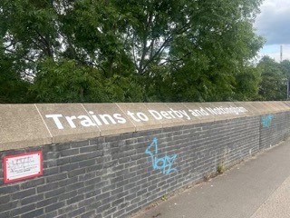 New platform signate at Peartree | NSCRP Station Projects